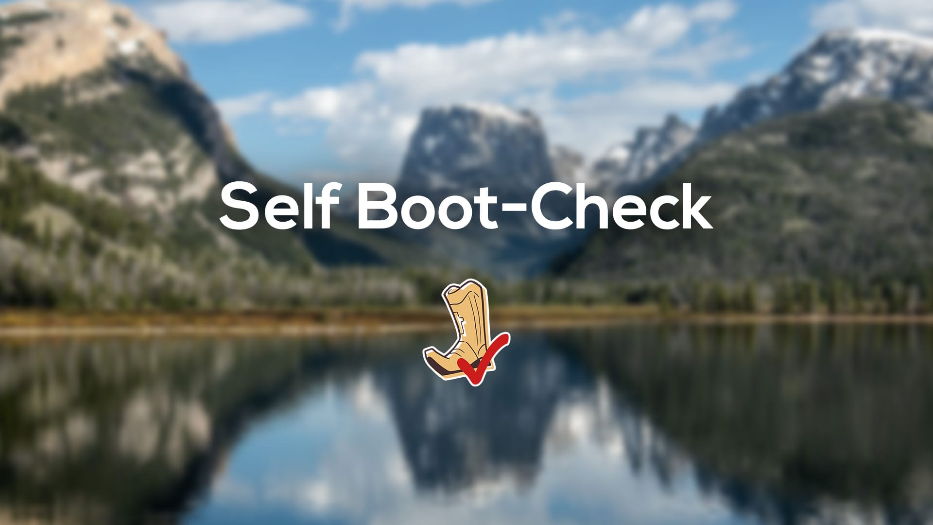 Self Boot-Check – Jae Foundation